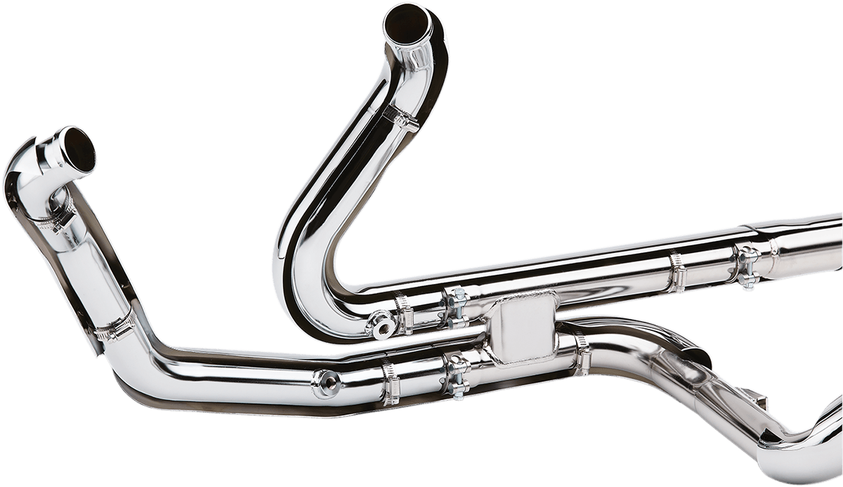 Cobra 6253DB1 PowerPort Dual Bung Head Pipes - Chrome Heat Shields ...