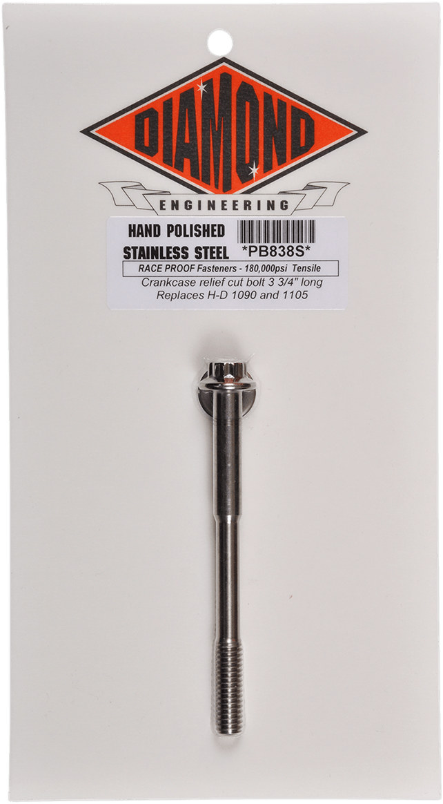 Diamond Engineering PB838S 12-Point Crankcase Relief Cut Bolt ...
